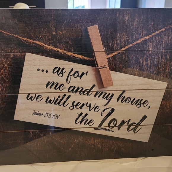 Wall Decor | As For Me And My House We Will Serve The Lord Sign | Poshmark